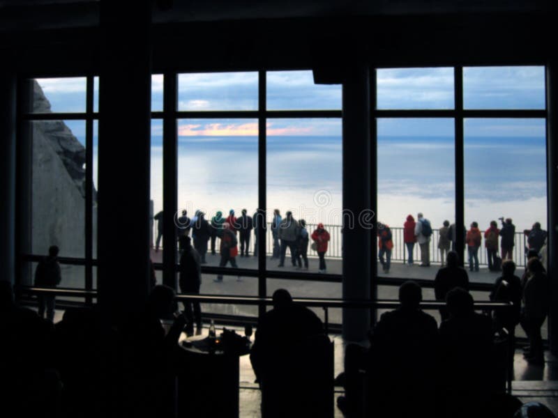 People Viewing Midnight Sun in Norway Stock Photo - Image of tourism ...