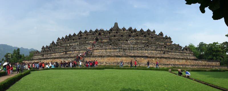 People Visit the Borobudur Temple in Jogja, Indonesia Editorial Stock ...