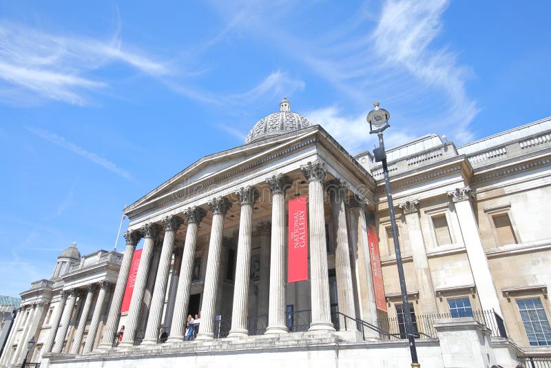 National Gallery London UK editorial photo. Image of square - 155357786