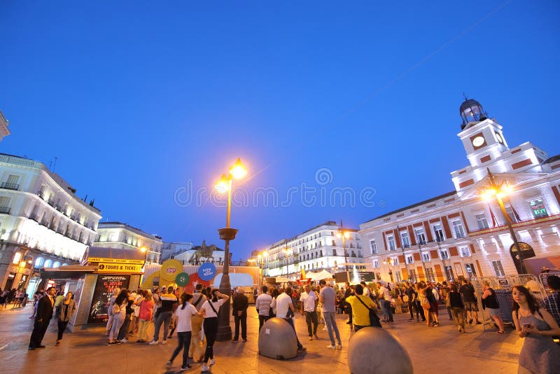 Plaza Del Sol Square Madrid Spain Editorial Photo - Image of europe ...