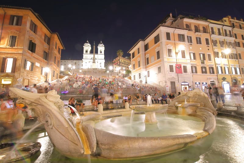 Spanish steps Rome Italy editorial stock image. Image of cityscape ...