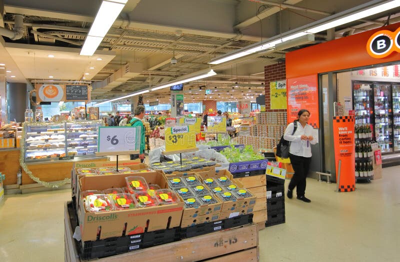 Supermarket Melbourne Australia Editorial Photo - Image of grocery ...