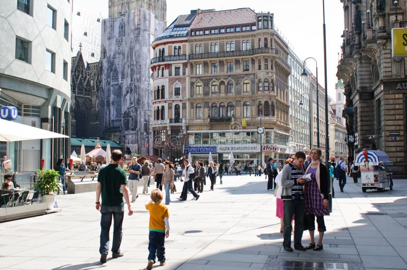 People Visiting Landmarks in Vienna Editorial Stock Photo - Image of ...