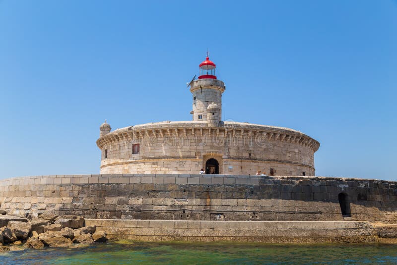 People Visiting the Old Bugio Lighthouse Editorial Photography - Image ...