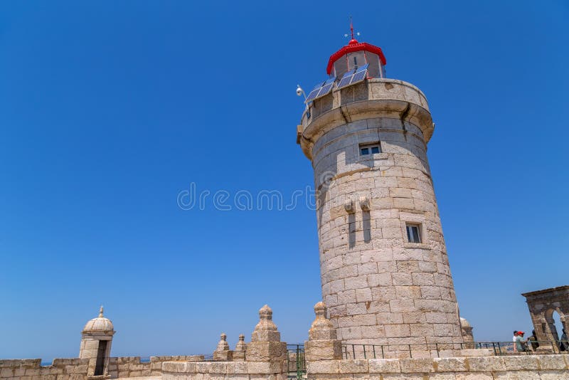 People Visiting the Old Bugio Lighthouse Editorial Stock Image - Image ...