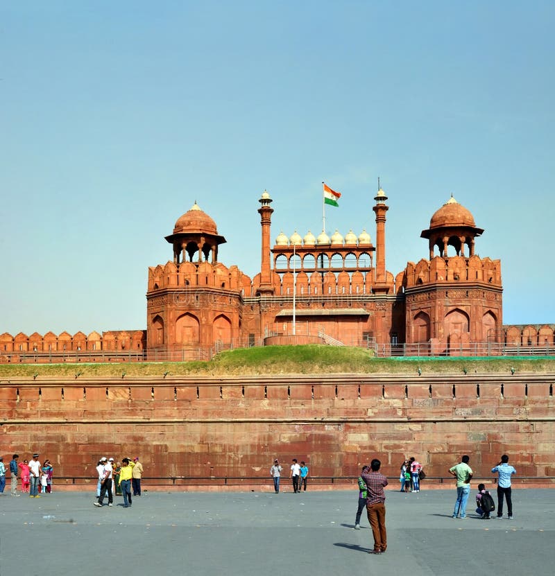 People Visiting the Red Fort, Delhi, India Editorial Image - Image of ...