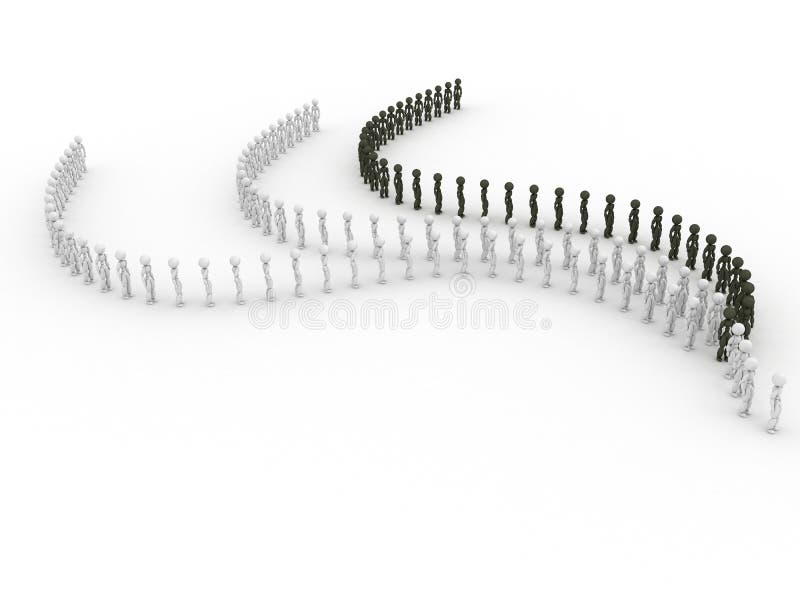 People wait in line #5 stock illustration. Illustration of white - 32469464