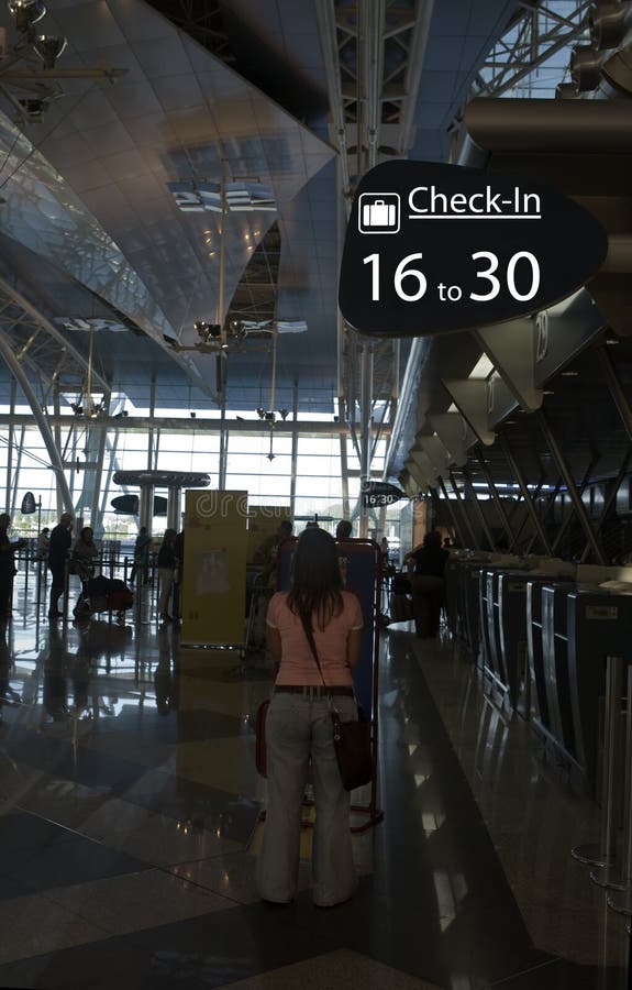 People Waiting for Check-in Stock Photo - Image of line, lock: 2826654
