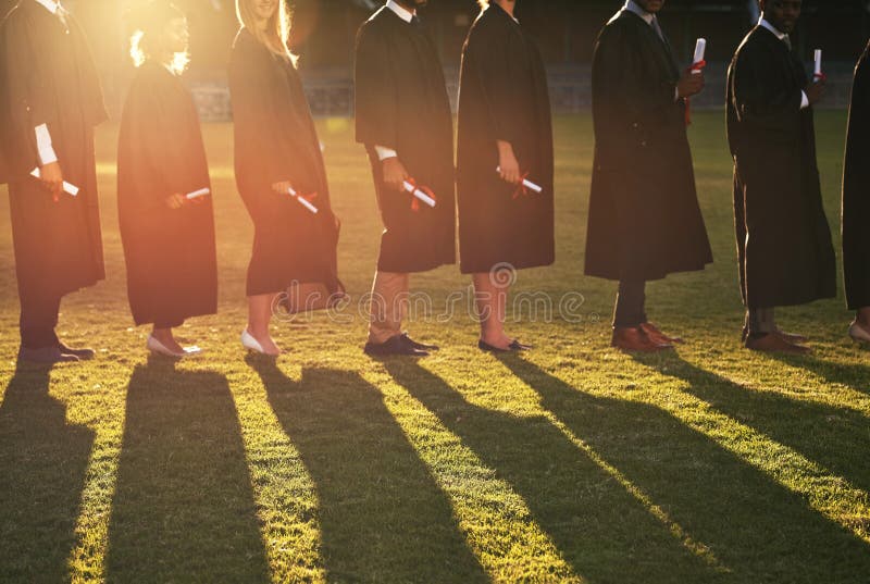 People, Waiting and Graduation with Students in Line at Ceremony for ...