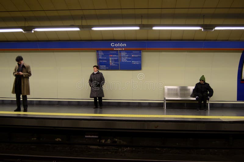 People Waiting for the Subway Editorial Stock Photo - Image of people ...