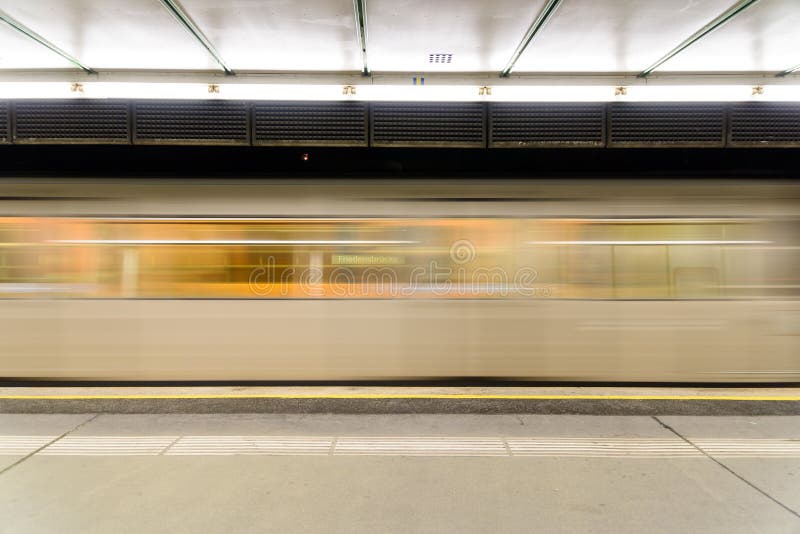 People Waiting for Train in Subway Station in Downtown Vienna Editorial ...