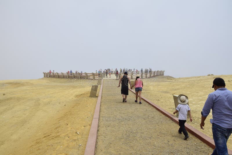 People Walk in the Paracas National Park. Peru Editorial Stock Photo ...
