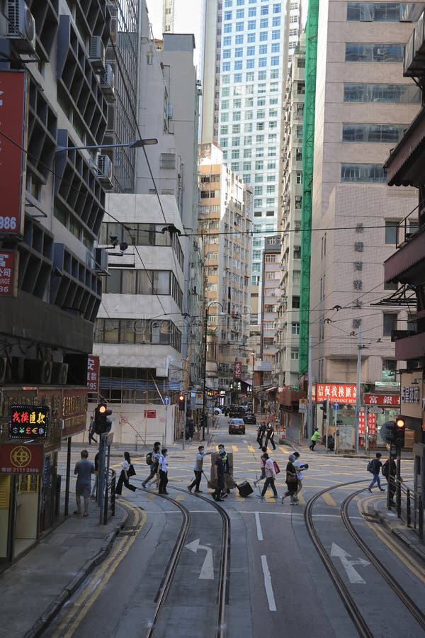 People Walk Past in Sheung Wan District, Hong Kong 4 Sept 2021 ...