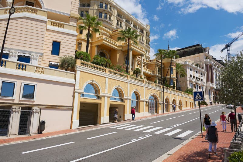 People Walk by the Street in Monaco, Monaco. Editorial Photography ...