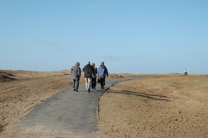 People Walking on the Beach Stock Photo - Image of active, coast: 518800