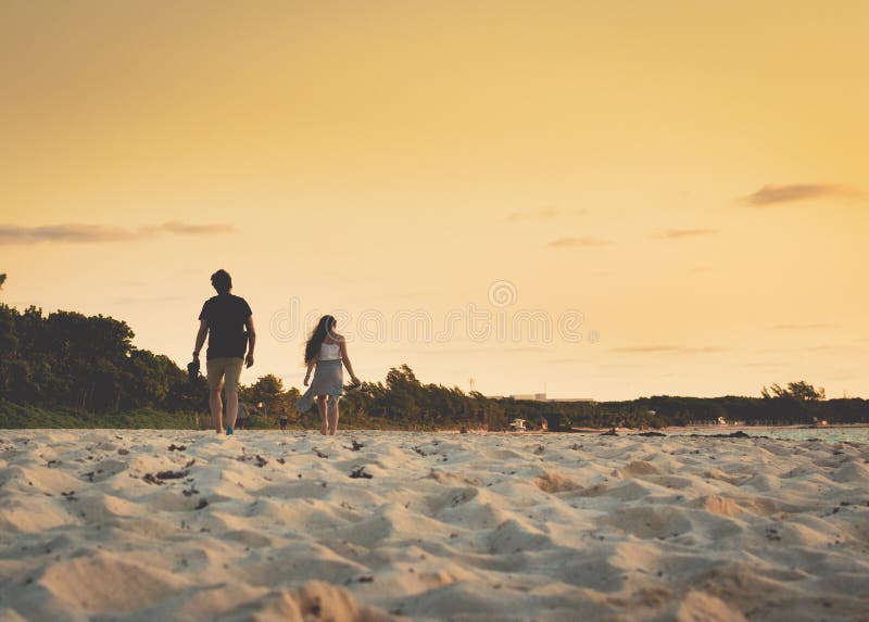 People Walking on the Beach Stock Photo - Image of happy, beach: 164863744