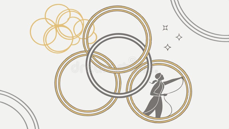 People Walking in Circle Design, Abstract Vector Art Concept ...