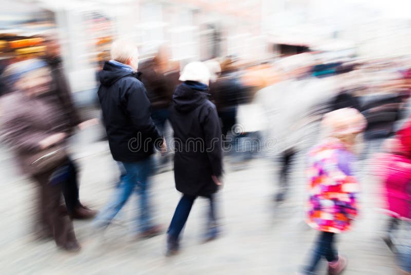 People Walking in the City in a Rush Stock Photo - Image of busy, long ...