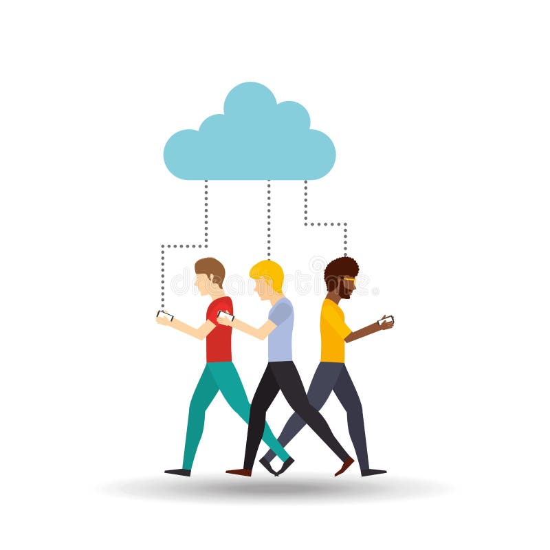 People walking design stock illustration. Illustration of silhouette ...