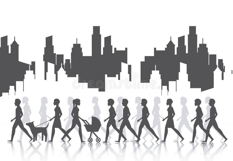 People walking design stock vector. Illustration of girl - 63235927