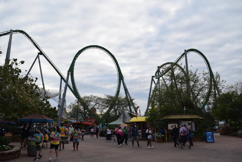 Roller Coaster Ride at Universal Orlando Studios Editorial Photography ...