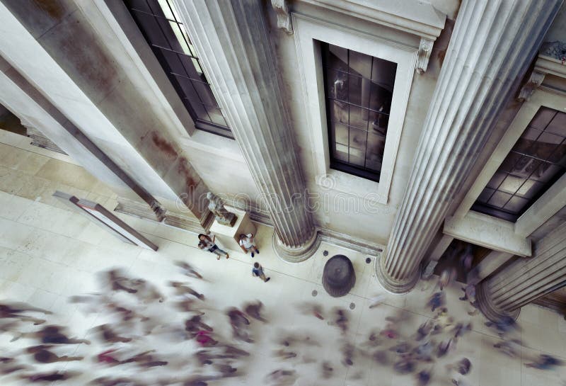 People Walking Inside British Museum Editorial Stock Image - Image of ...