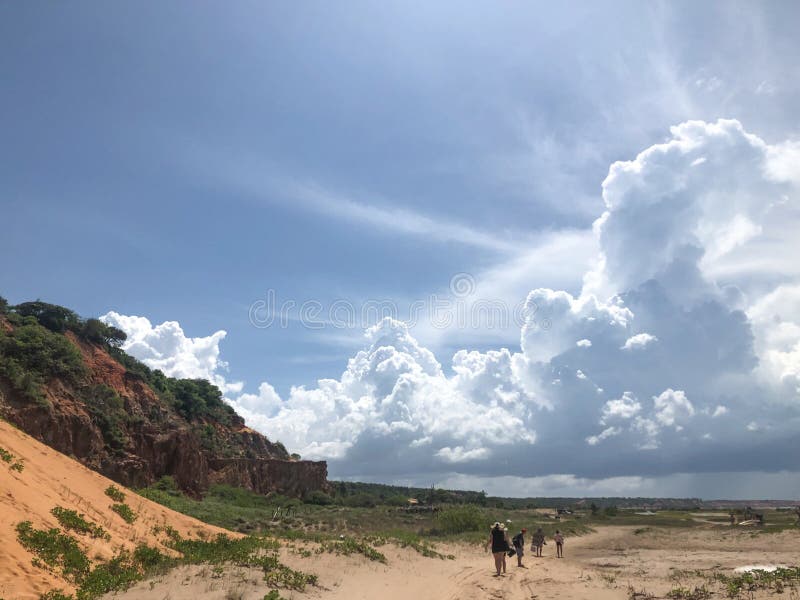 People Walking North Brazil Stock Photo - Image of holidays, geology ...