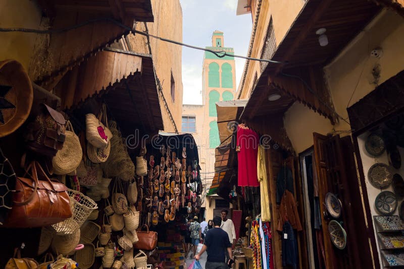 People Walking in the Old Medina of Fez Editorial Photography - Image ...