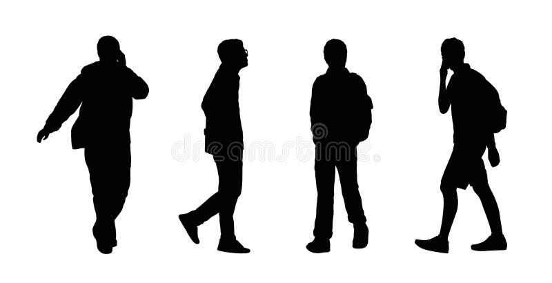 Man Standing Sideways Silhouette