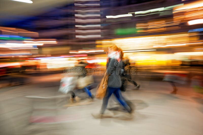 A Shopper Walking Past A Store Window Editorial Photo - Image of busy ...