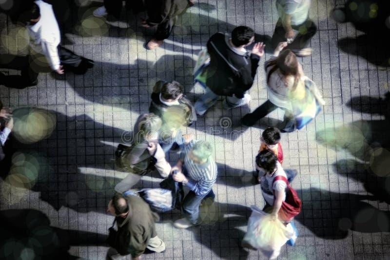 People Walking in Rush Hour Editorial Photography - Image of district ...