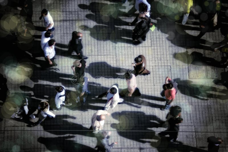 People Walking in Rush Hour Editorial Photo - Image of center, district ...