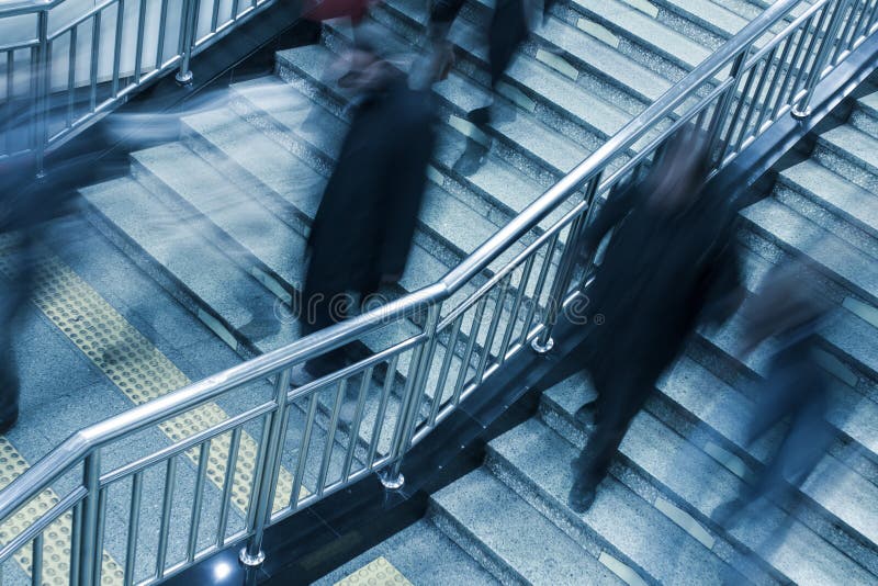 Moving crowds stock photo. Image of stair, stairway, bustle - 2128090