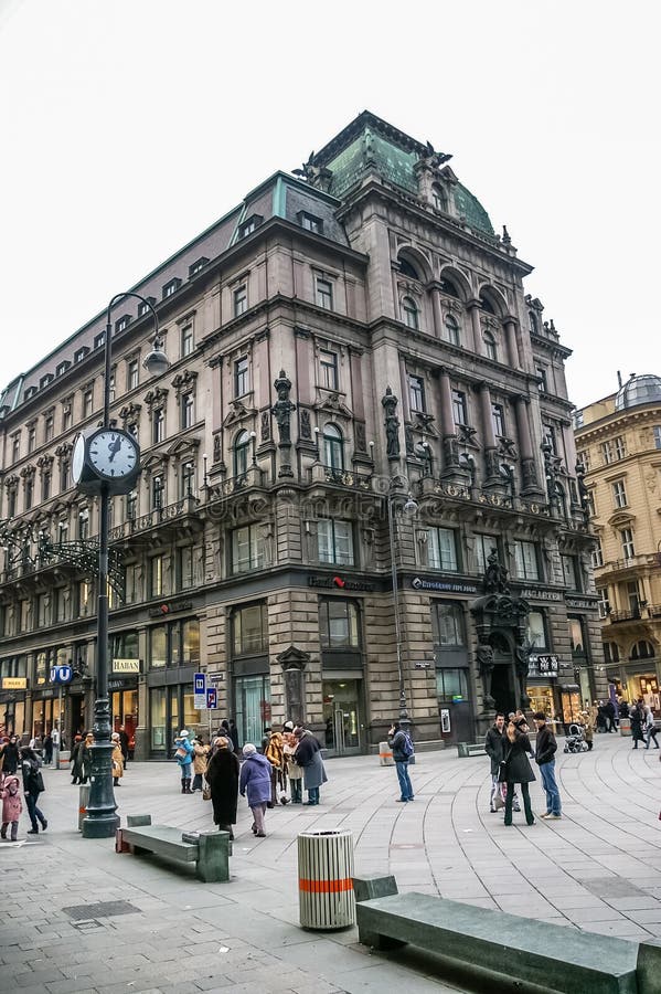 Stephansplatz Square, Vienna. Austria. Editorial Stock Photo - Image of ...
