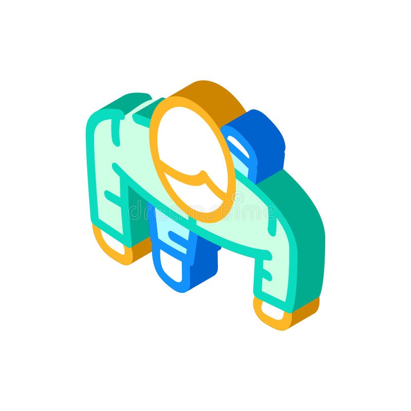 People Walking Top View Isometric Icon Vector Illustration Stock ...