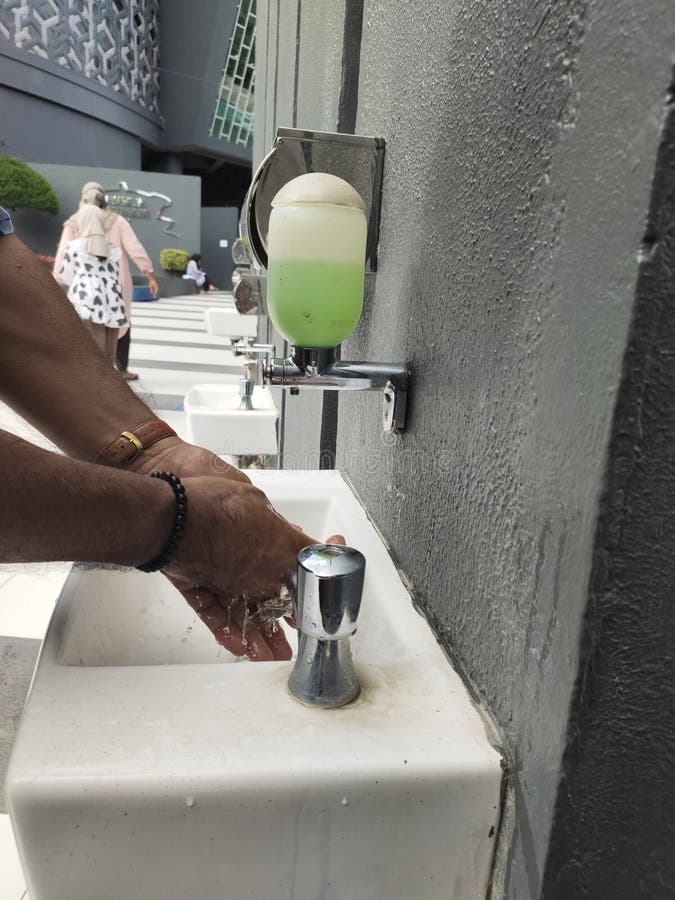 People Wash Their Hand Follow the Protocol Editorial Stock Photo ...