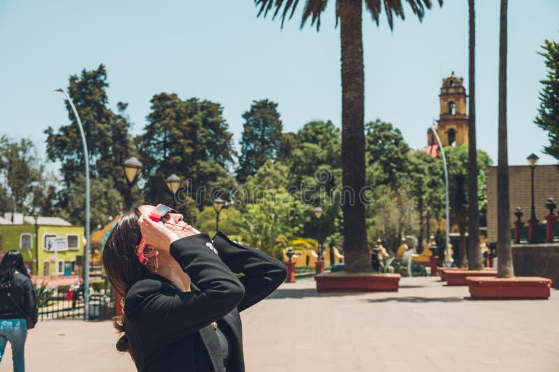 People Watching the Annular Solar Eclipse in Mexico with Special ...