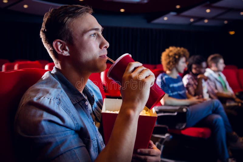 People watching a film stock image. Image of showtime - 53075257