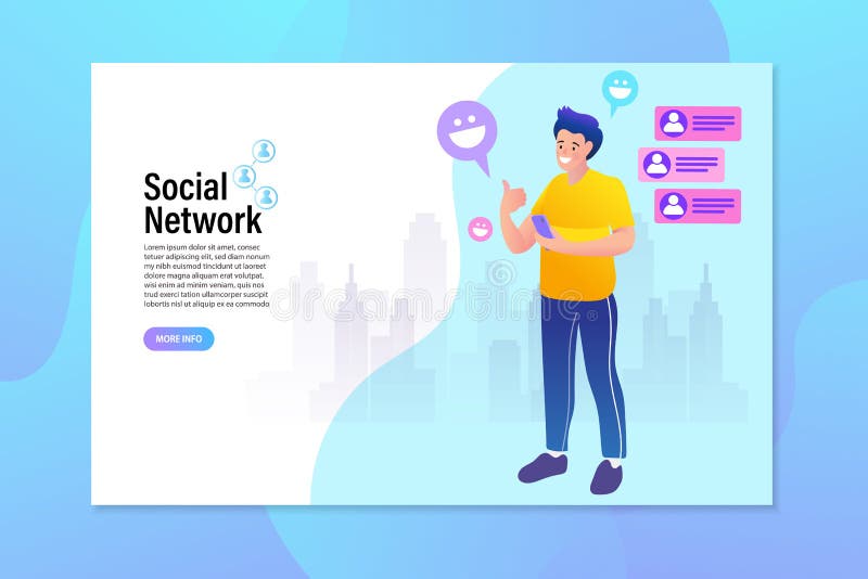 People Watching a Live Streaming. Stock Vector - Illustration of ...