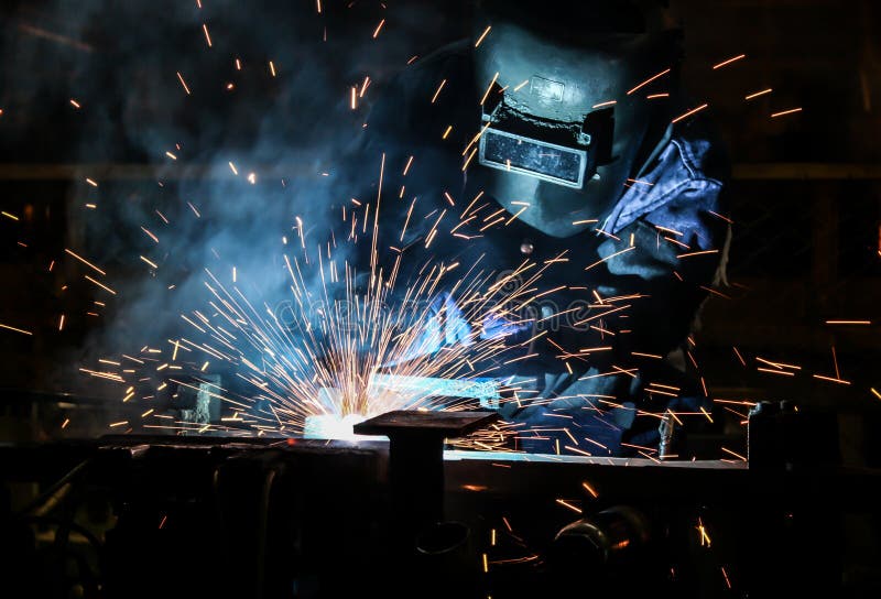 People welding industry stock image. Image of fabricate - 58536251