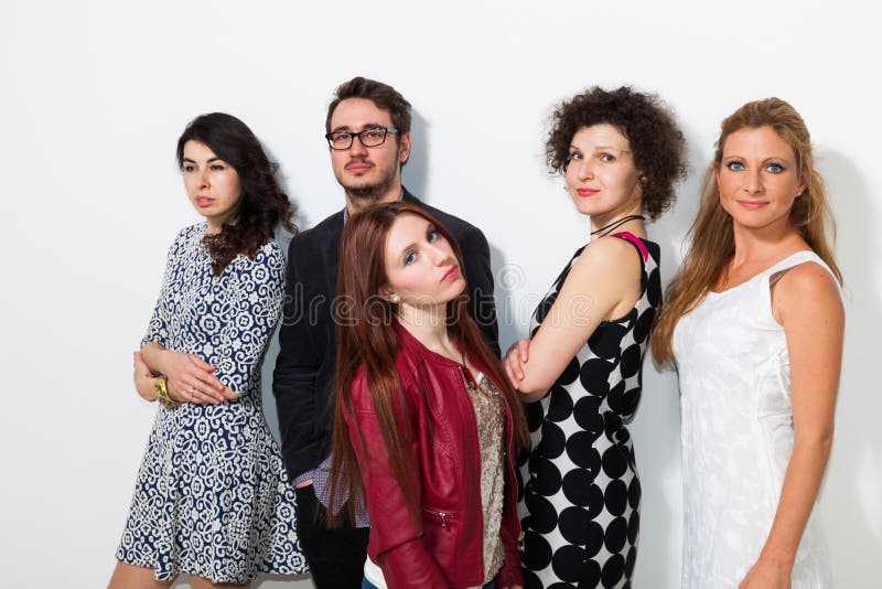 People on white background stock image. Image of standing - 107488971