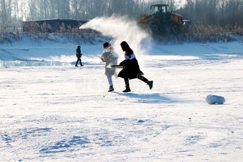 People Who are Not Afraid of the Cold Editorial Stock Photo - Image of ...