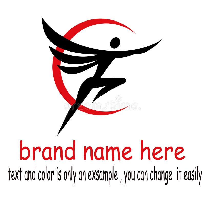 People wing logo stock vector. Illustration of mobile - 109889041