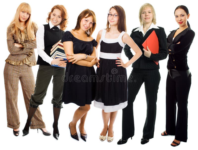 People woman group stock image. Image of chief, line, people - 4266985