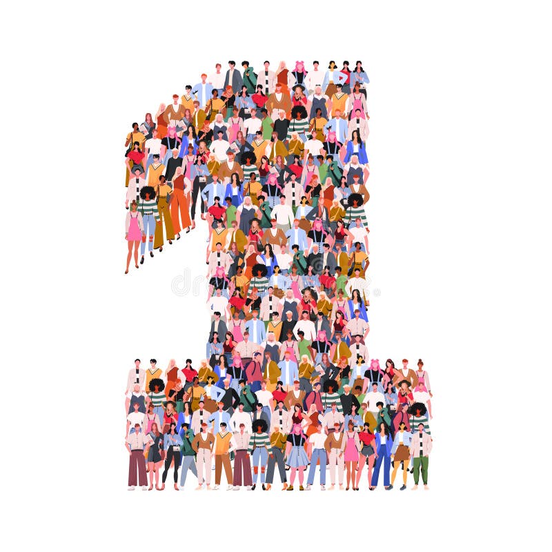 People Number 1 Form Stock Illustrations – 36 People Number 1 Form ...