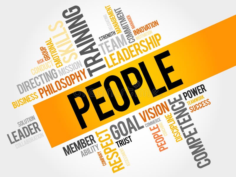 PEOPLE word cloud stock illustration. Illustration of abstract - 200188077