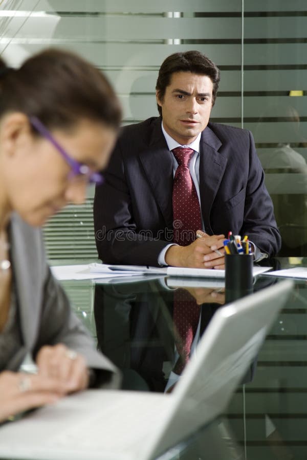 People at work stock photo. Image of colleague, encounter - 2650240