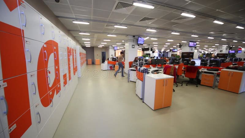 People Work in Modern Office with Cell of Storage Stock Video - Video ...