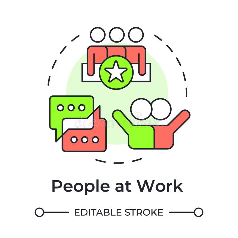 Workflow Multi Color Concept Icon Stock Illustrations – 296 Workflow ...