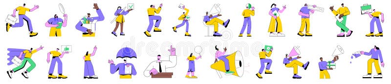 People in work process stock vector. Illustration of vector - 247491680